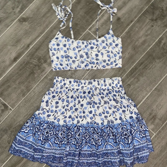 Skirts | Matching Set Skirt And Crop Top | Poshmark